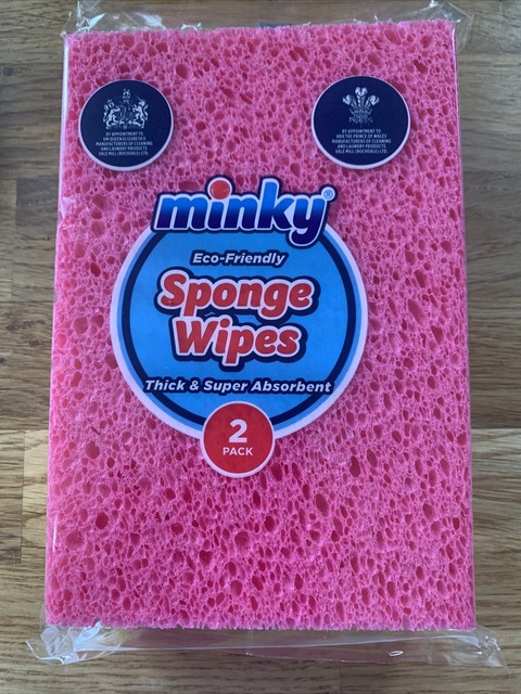 Minky Cleaning Extra Thick Super Absorbent Sponge Wipes 2 PK for sale ...
