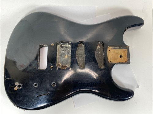 Unbranded STRATOCASTER Style Guitar Body Black Rear Routed S-S-H | eBay