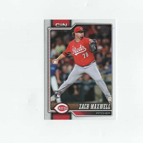 (8) Zach Maxwell 2026 TOPPS SERIES 1 ROOKIE CARD LOT #143 CINCINNATI ...