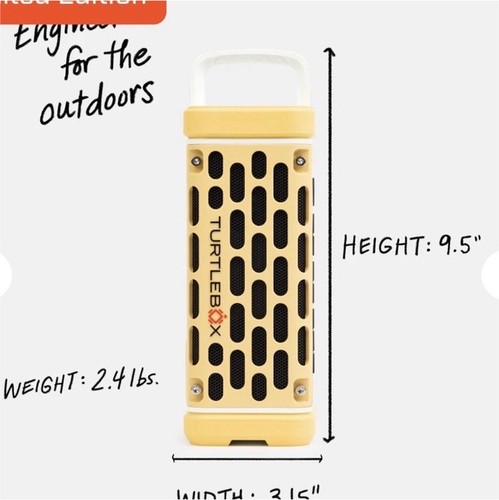 Turtlebox Fighting Lady Yellow Limited Edition Portable Speaker 9.5" 2. ...