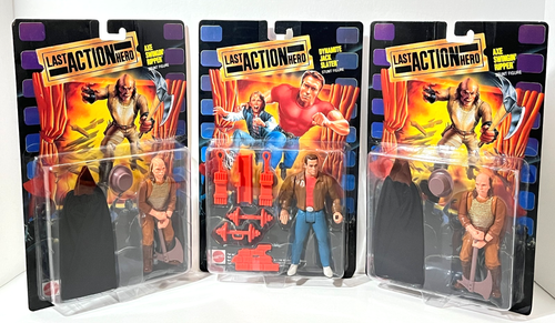1993 LOT 3 Last Action Hero Action Figures Jack Slater Axe Ripper ...