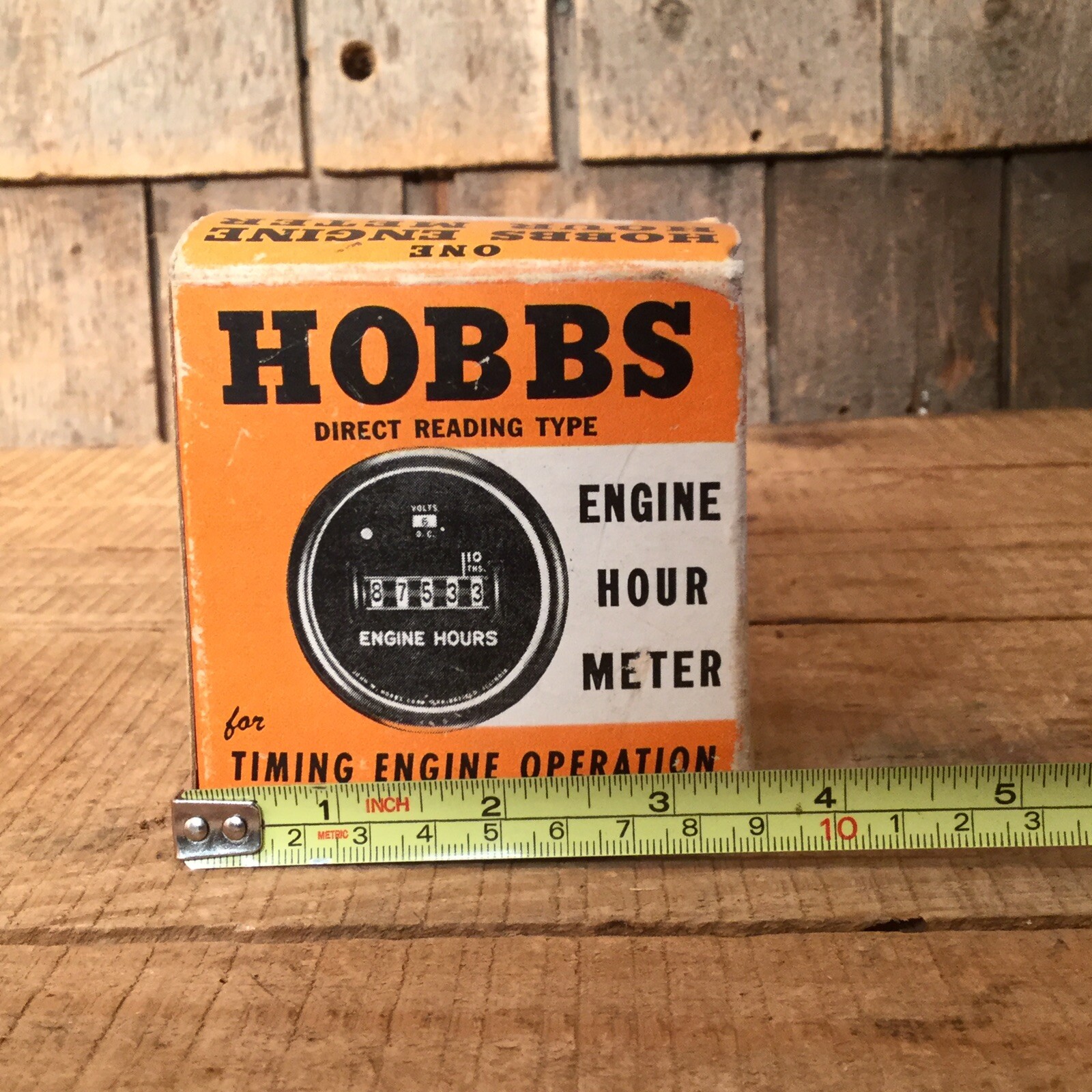 Vintage HOBBS Stewart Warner Automobile Engine Hour Meter 24 VLT NOS | eBay