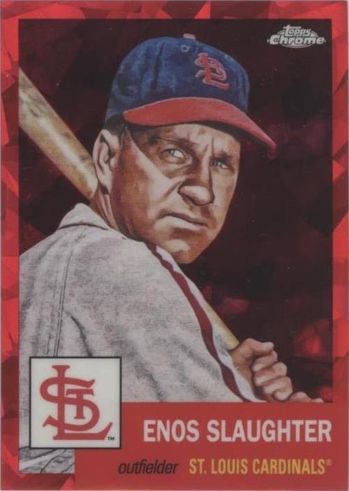 2022 Topps Chrome Platinum Anniversary - Enos Slaughter #149 Red Atomic ...