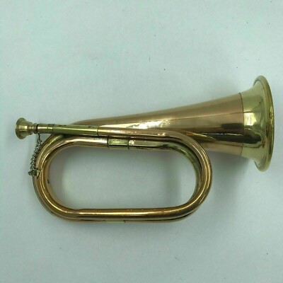 Brass Copper Army Cavalry Trumpet Bugle Retro Musical Instrument Bugle ...