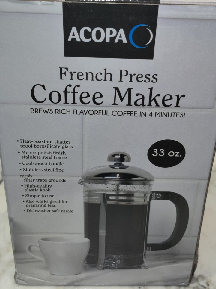ACOPA French Press Coffee Maker - 33oz | eBay