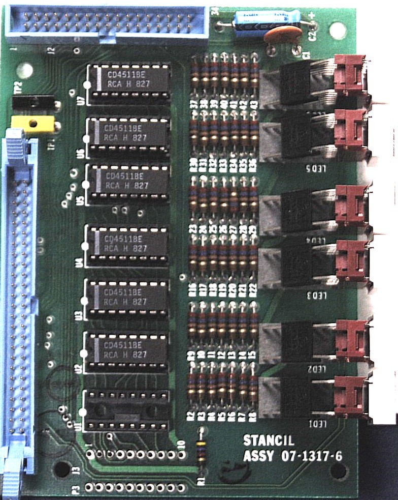 Stancil Display 07-1317-64 for Voice Recorder # 10-839 SM-ALC/MMC85-035 ...