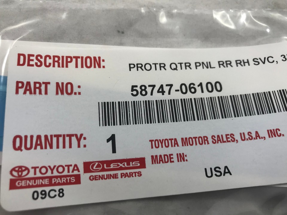 Toyota OEM 2015-2017 Camry Quarter Panel Protector Right Passenger ...