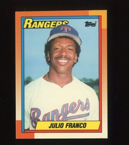 1990 TOPPS TIFFANY #550 JULIO FRANCO TEXAS RANGERS | eBay