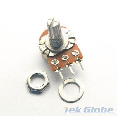 5pcs B5K Potentiometer Linear Mono B Pot with 20mm Split Shaft | eBay