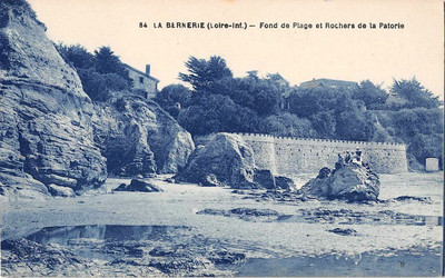 Cpa 44 - The Bernerie - Beach and Rocks of La Patorie | eBay