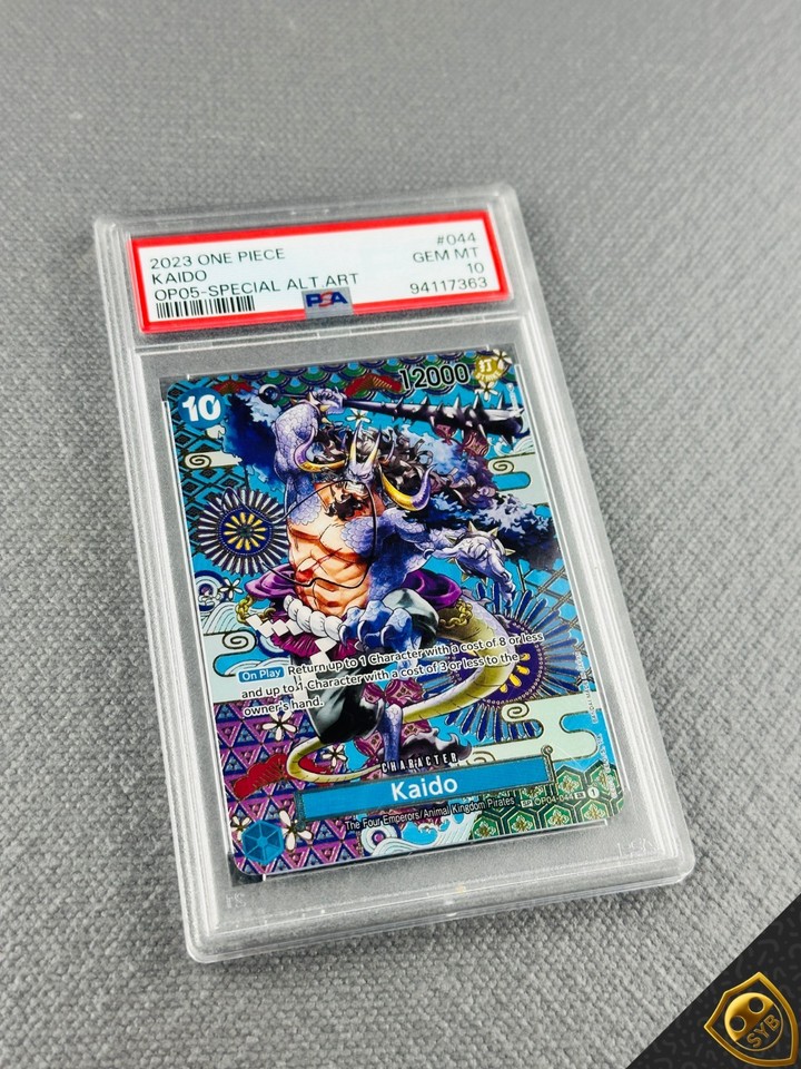 One Piece OP04-044 Kaido SP Alt Art PSA 10 Alternative Rare OP05 Alarm ...