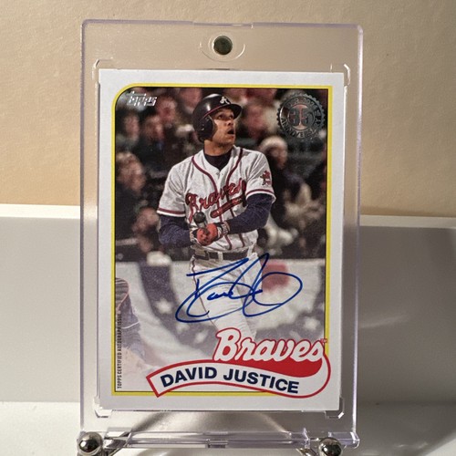 2024 Topps David Justice 1989 35th Anniversary Auto (Series 2) #89BA2 ...