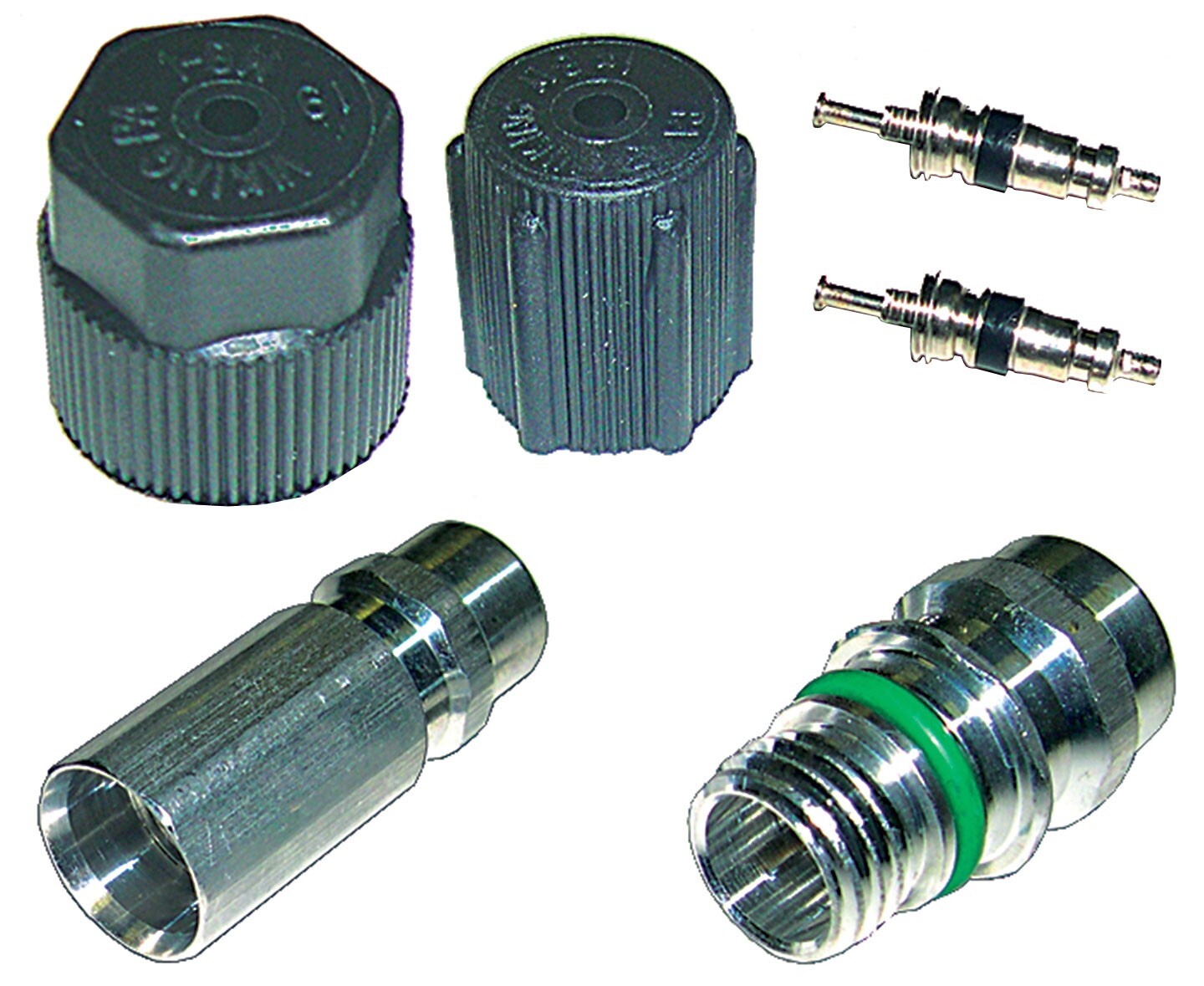 AC A/C System Cap & Valve Cores Santech Rapid Seal Kit Air Conditioning ...