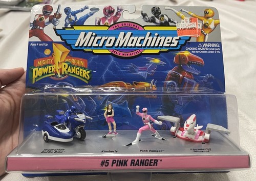 1994 Micro Machines Mighty Morphin Power Rangers Pink Ranger #5 New ...