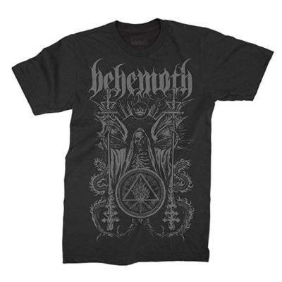 Behemoth Ceremonial Skull Satanic Black Death Metal Music Band T Shirt ...