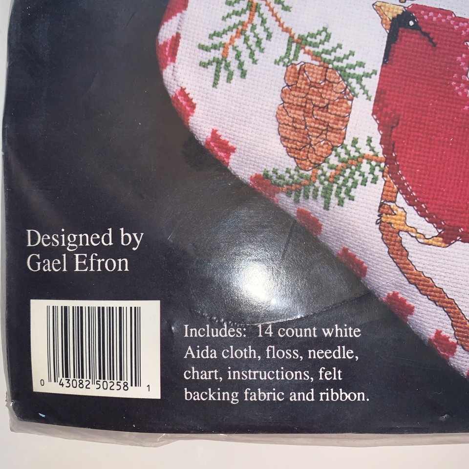 Christmas Stocking Counted Cross Stitch Gael Efron Banar Designs XCS258 ...