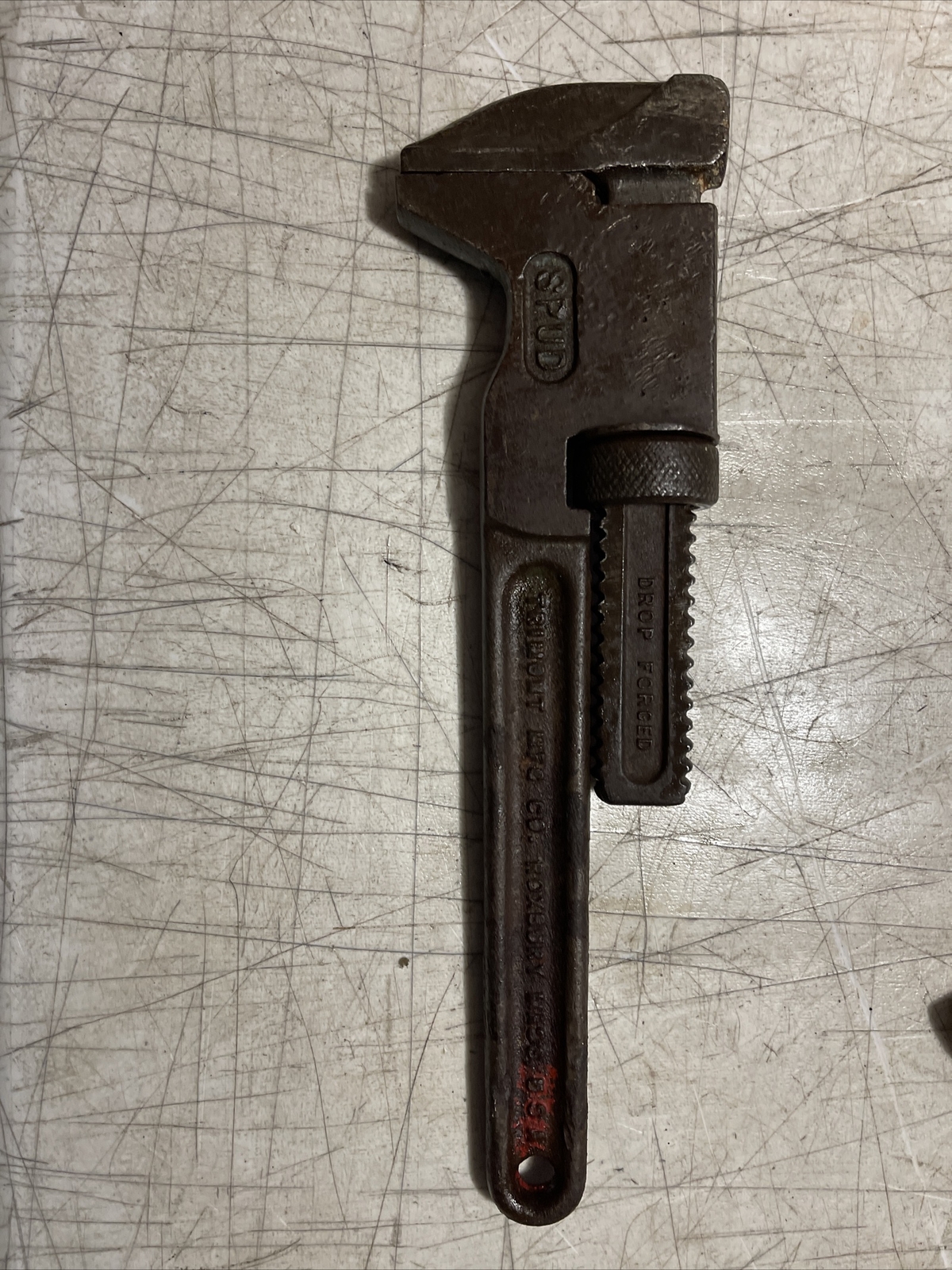 Vintage Rare 12" inch Trimo -Pipe Spud Monkey Wrench- Trimont MFG ...