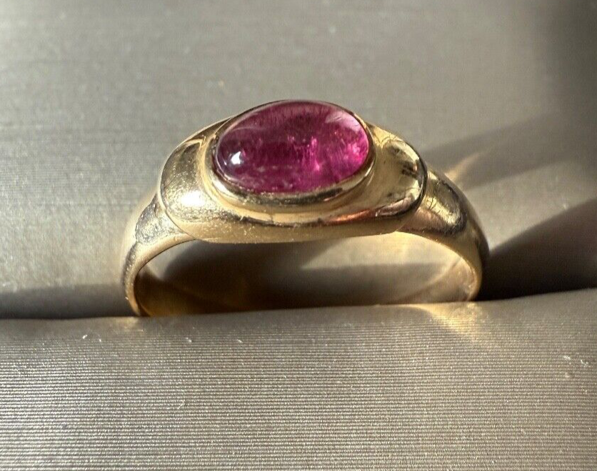 14k Yellow Gold Ruby Ring Size 5 | eBay