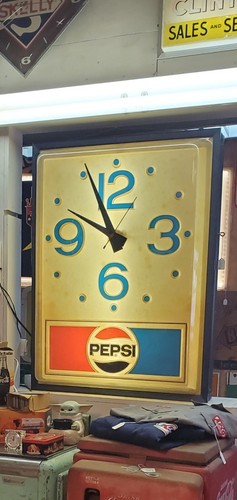 vintage pepsi wall clock | eBay
