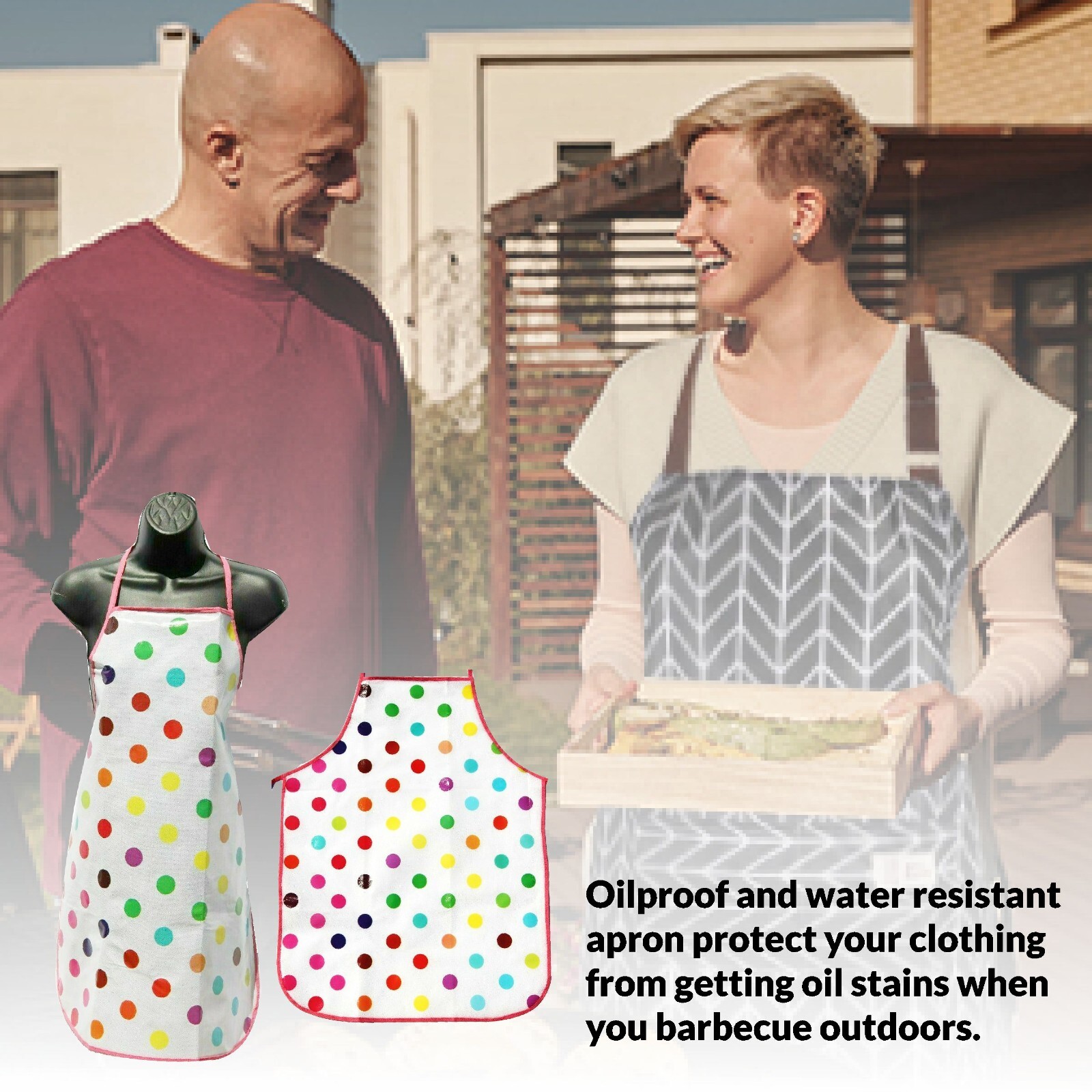 Waterproof Vintage PVC Apron Kitchen Cook Garden Butcher Cleaning ...