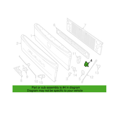 Genuine Mopar Tailgate Stop Bumper 55276274AD | eBay