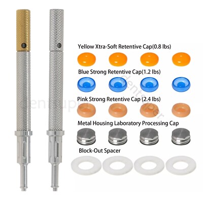 Implant Universal Retention Caps Set Insertion Extraction Tool Remove ...