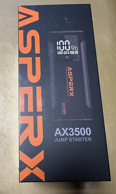 ASPERX AX3500 Portable Car Jump Starter 3500A Peak Current Sealed . | eBay