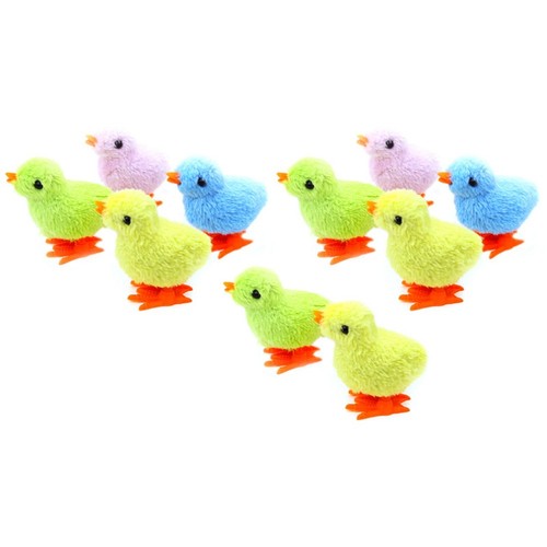 Fun Clockwork Plush Jumping Chick Toys Kids Baby Shower Birthday ...