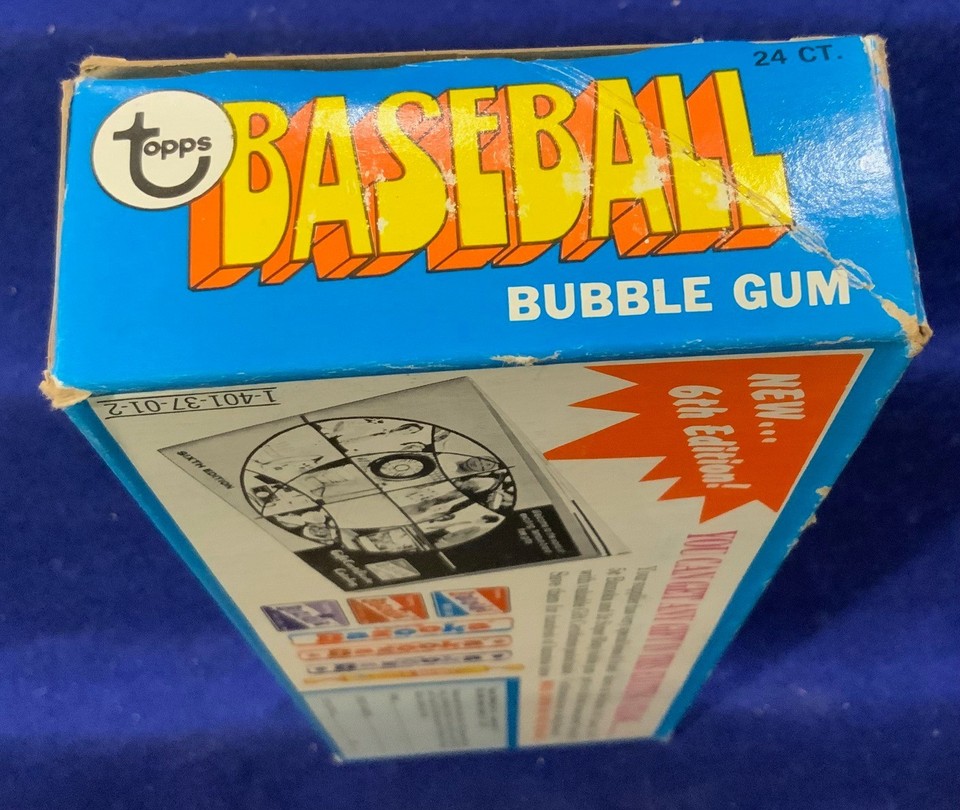 1972 1975 1982 2011 2012 2017 2018 2025 TOPPS BASEBALL EMPTY WAX BOXES ...