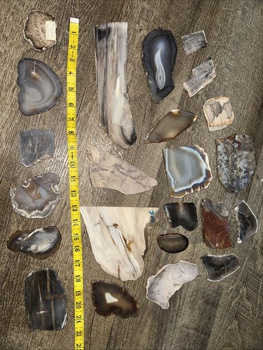Mega Geode Rock Slice Specimen Lot +20 Pieces Unpolished Polished ...