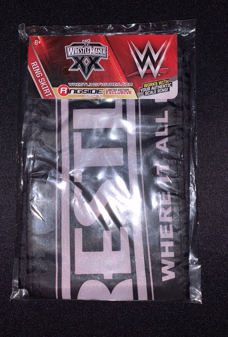 WWE WRESTLEMANIA 20 RING Skirt Mattel Elite Authentic Real Scale ...