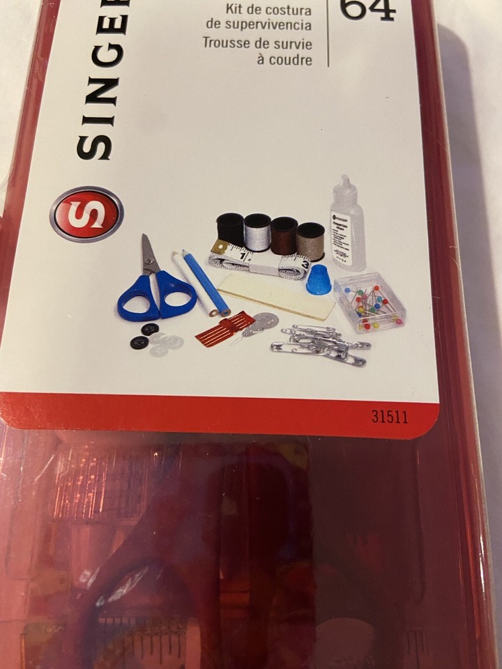 Singer Sewing Kit, 64 Piece Survival Kit, Pink New And Sealed | eBay
