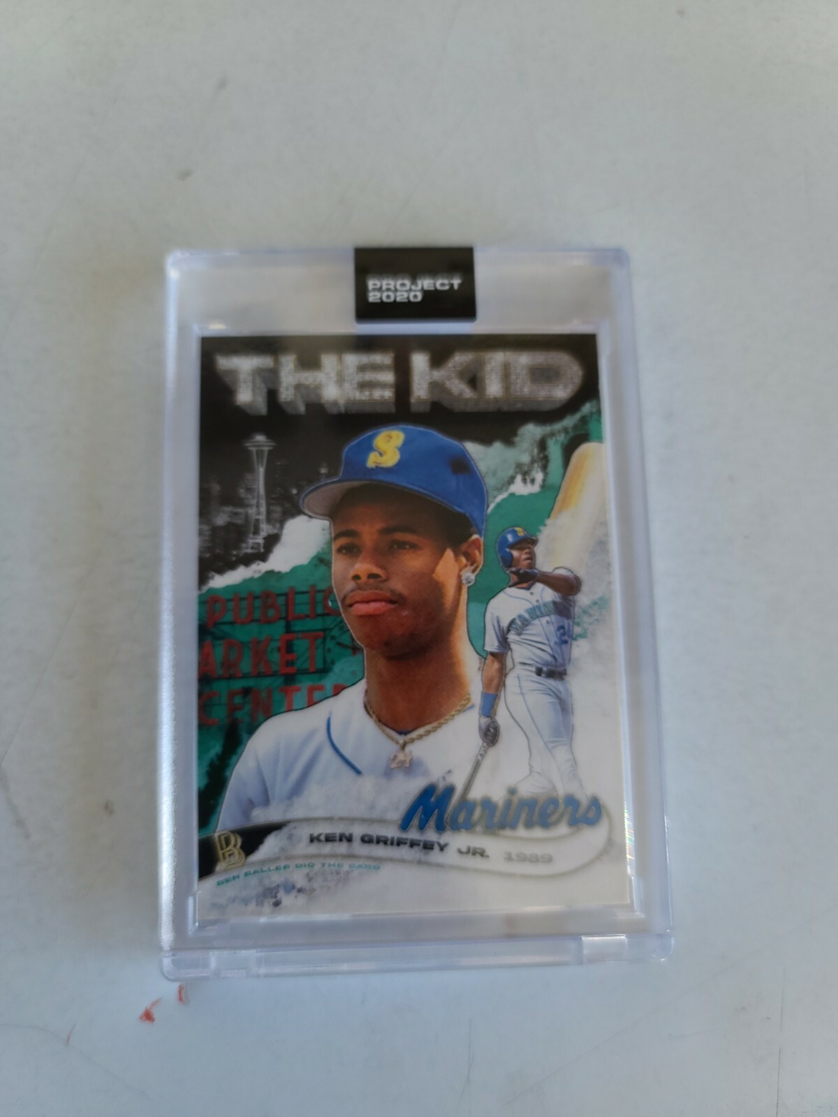 KEN GRIFFEY JR TOPPS PROJECT 2020 #347 1989 #41T Traded RC Ben Baller ...