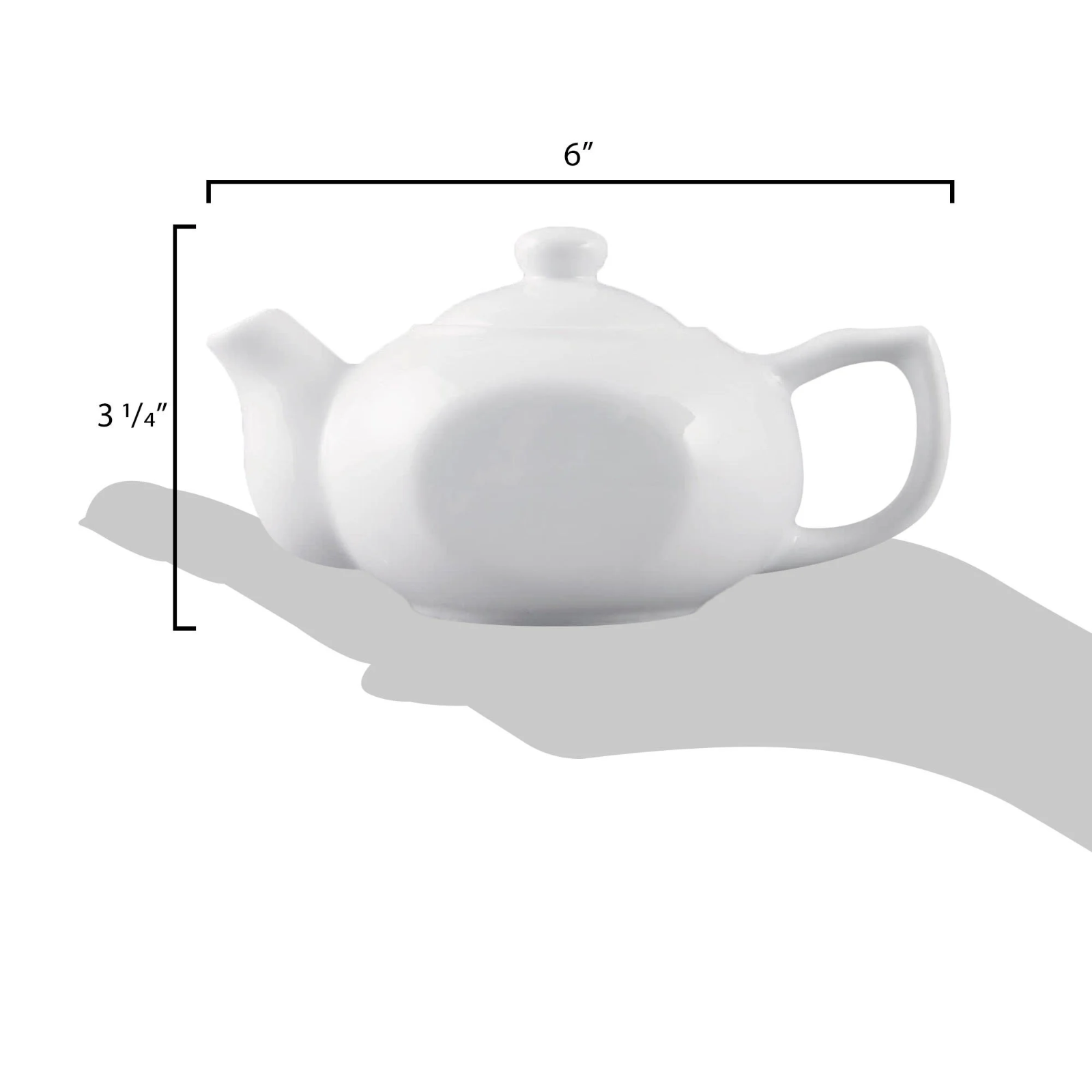 ACOPA ELEGANT WHITE DURABLE PORCELAIN TEAPOT/CREAMER 10 oz W/LID ...