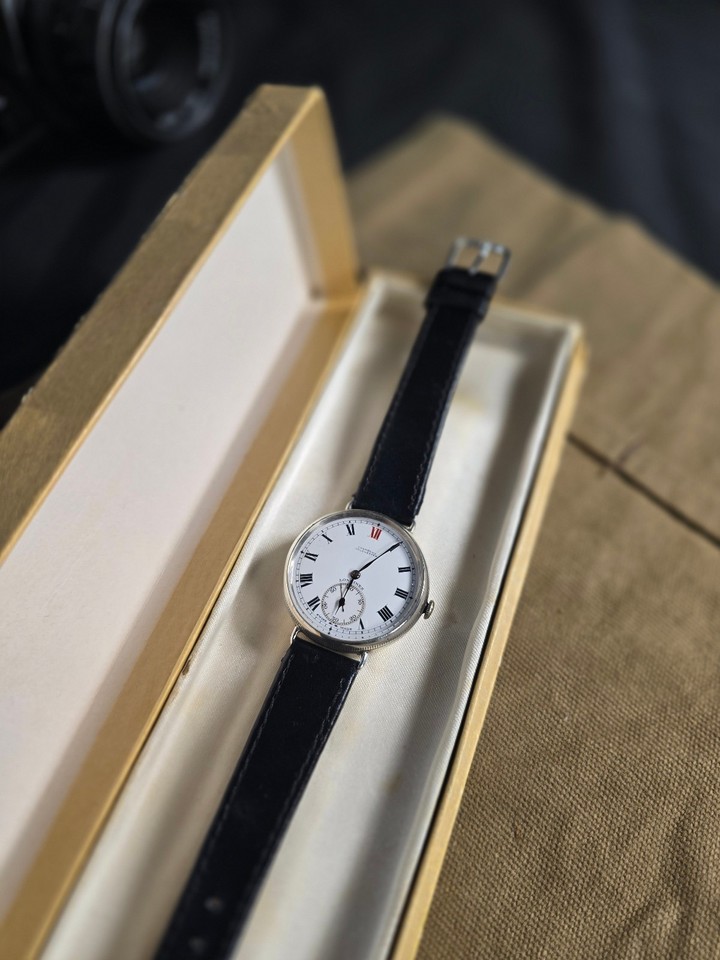 Vintage Longines Trench Wristwatch 15 Jewels – Sterling Silver 925 ...