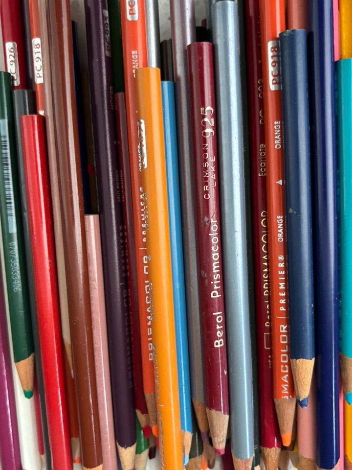 Huge Lot Of Artist Colored Pencils Prismacolor Berol Premier Fantasia ...