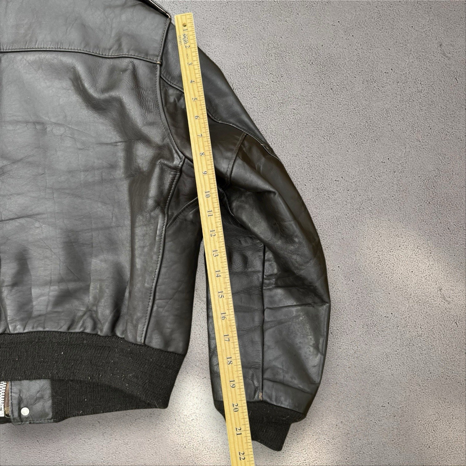 Vintage Schott NYC I-S-674-M-S Flight Jacket Mens Size 46 Brown Leather ...