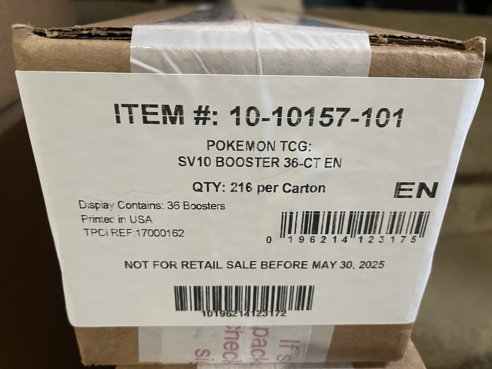 POKEMON TCG - DESTINED RIVALS - FACTORY SEALED - 6 BOX BOOSTER CASE ...