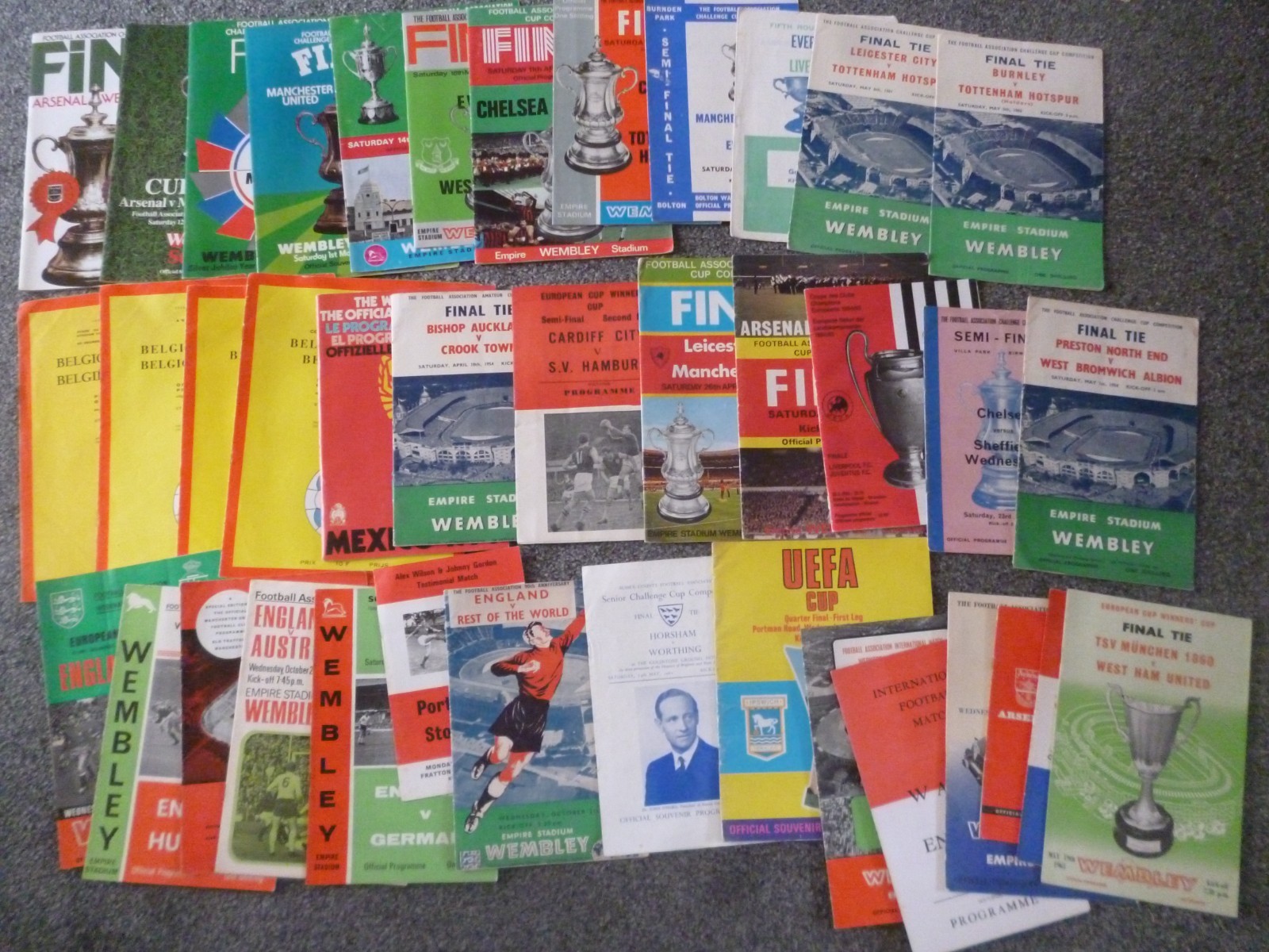x40 - Big Match 1950s & 1960s & 1970s Football Programme Collection Job ...