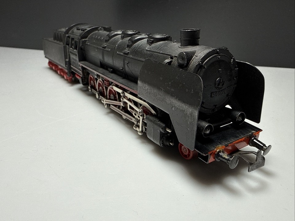 Spur H0 DDR PIKO Schlepptender Dampflok BR50 001 GEPRÜFT Modellbahn ...