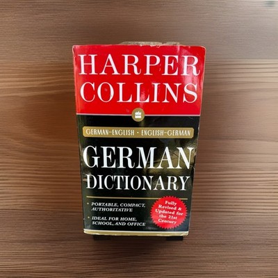 2000 German English Dictionary Harper Collins Paperback | eBay
