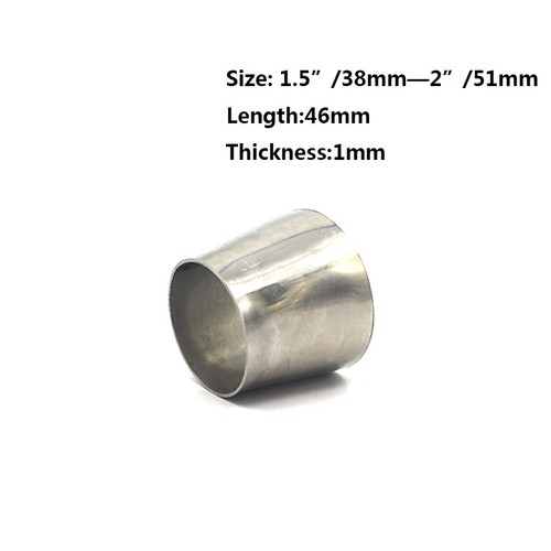 1.5'' 38mm to 2'' 51mm OD Stainless Steel Weldable Exhaust Pipe Reducer ...