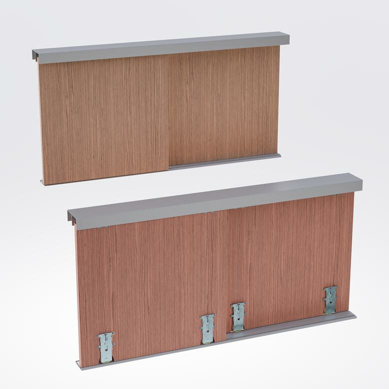 Silver Sliding Wardrobe Track System - Kit 1500mm or 3000mm | eBay UK