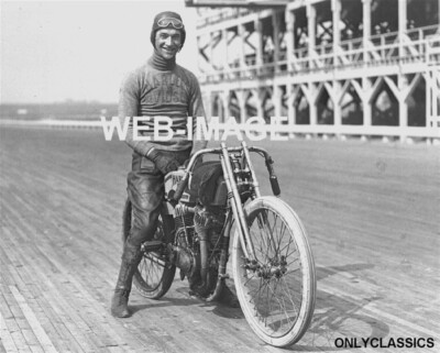 1920 OTTO WALKER HARLEY DAVIDSON MOTORCYCLE BOARDTRACK MOTORDOME RACING ...
