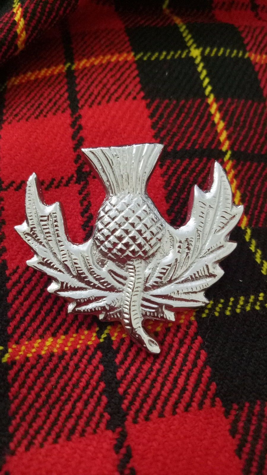 Glengarry Cap Badges Pin Thistle Emblem Antique Finish/Balmoral Hat ...