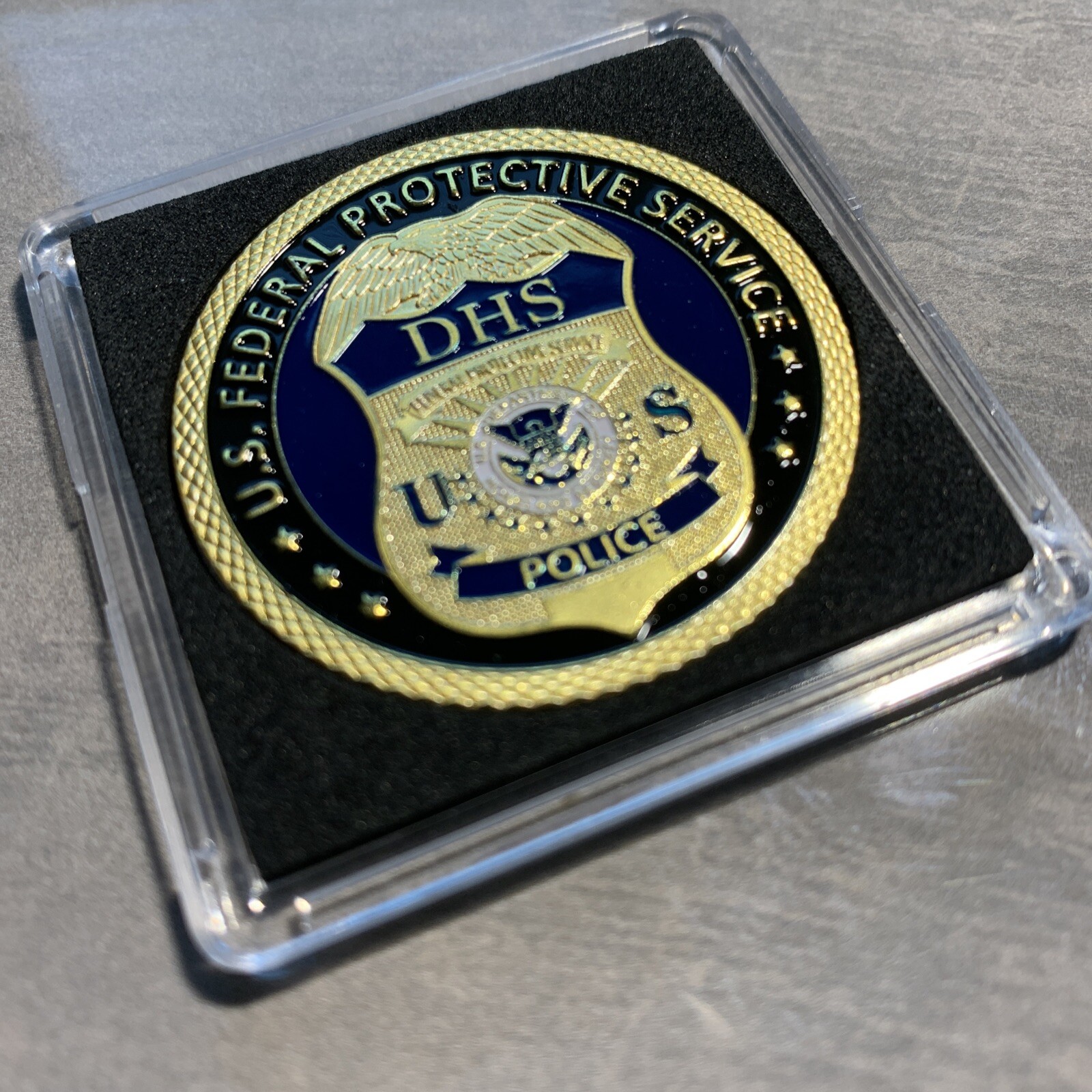 US Federal Protective Service Police DOHS Challenge Coin 40mm | eBay