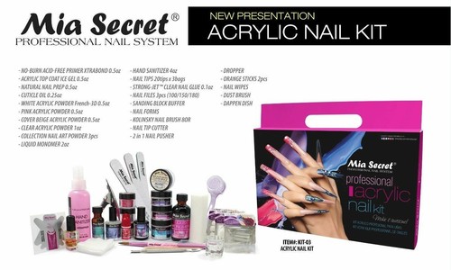 Mia secret Professional Acrylic Nail Kit For Beginners & Students BIG ...