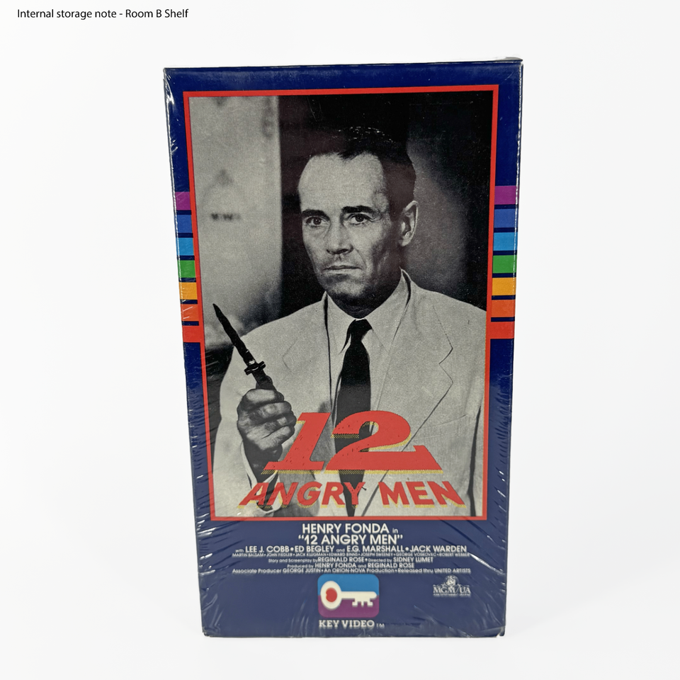 12 Angry Men Betamax Beta Tape Movie Vintage Sealed Key Video Betamax ...
