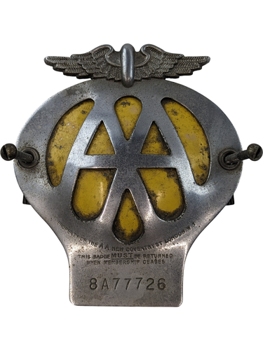 Vintage AA Car Badge Emblem Classic Metal Logo 8A77726 | eBay
