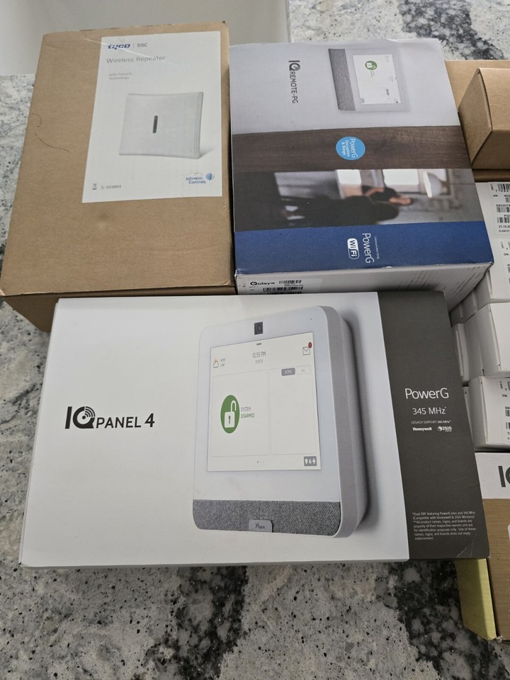 qolsys iq panel 4 With Sensors And Secondary Panel. | eBay